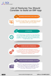 Building An ERP App - List Of Features to Consider